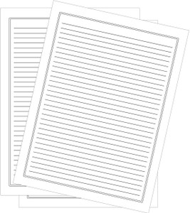 Flipkart.com | WAYTOBUY Oval Shape Double Line One Side Ruled 60 Sheets ...