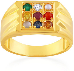 RATAN BAZAAR Natural Certified Navratna Stone Nine Planet Adjustable ...