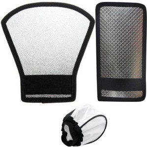 ALFASIYA Silver White Flash Diffuser Reflector for Flash set of 1 pis ...