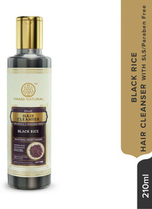 KHADI NATURAL Black Rice Hair Cleanser- Sulphate & Paraben Free Face ...