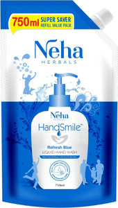 Neha Herbals Blue Handsmile Handwash - 750 ml Hand Wash Refill Pouch ...