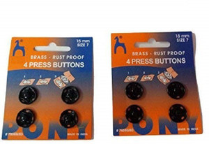 M Fabrics Tich Buttons(Snap Fasteners) for Craft,Dressmaking and Sewing ...