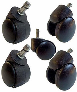 RAJCHEIF Twin Caster Cap pin Wheel for Office revolving Chair Base in ...