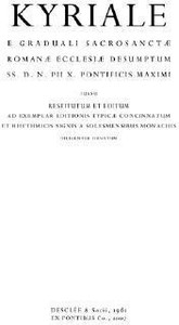 Kyriale Romanum (1961): Buy Kyriale Romanum (1961) by Rite Roman at Low ...