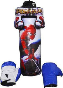 Tricolor Spider Kids Toy Boxing Kit With 2 Gloves and 1 Head guard For ...