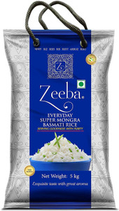 Zeeba Everyday Super Mongra Basmati Rice (Steam) Price in India - Buy ...