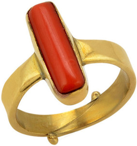 SPRIGEMS Moonga ring & Machh Mani Locket Copper Coral Copper Plated ...