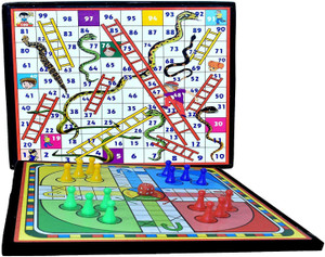 Spocco Wooden Board 12X12 Ludo Snakes & Ladders (2 in 1 Games) Made in ...