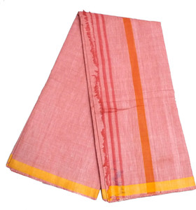 KRISHNA BHAKTI STORE DHOTI CHADAR SET KHADI COTTON RED COLOR Men Dhoti ...
