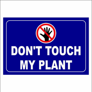 madhusigns Don't touch my plant Emergency Sign Price in India - Buy ...
