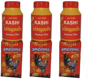 Waderworld Kashi Tulsi Ashtagandha Kumkum Tilak Chandan pack of 3 Price ...