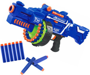 Toyshack Battery Operated Crazy Machine Gun Blaster with 40 Foam ...
