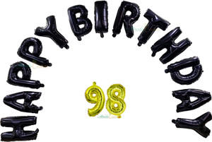 Flipkart.com | Almoda Creations Solid Happy 98 Birthday Banner Foil ...