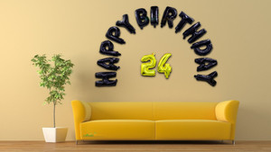Flipkart.com | Almoda Creations Solid Happy 24 Birthday Banner Foil ...