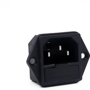 Electronic Spices Panel Mount Plug Adapter C14 3Pin IEC Inlet Module ...