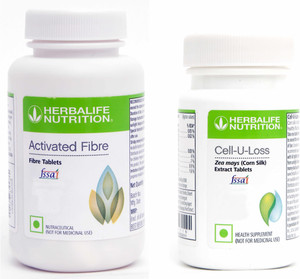 HERBALIFE Activated Fiber Tablet With Cell U Loss Tablet Combo Pack ...
