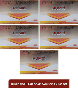 Humid Coal Tar soap - best soap for fungal infection(pack of 5)100g ...