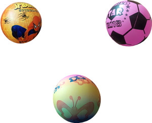AutoVHPR Pack of 3 Very Light Weight Rubber Footballs for Small Kids ...