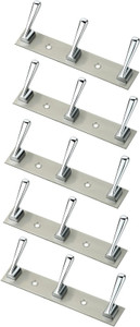 SMART SLIDE Stainless Steel 3 Pin Hook Rail Capsul Design (Pack of 5 ...