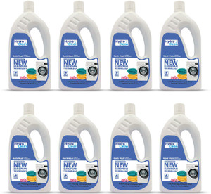 hydro clean Quick Wash Liquid Detergent 8 Bottles of 1 Litter Fresh ...