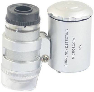 S.V.Enterprises LED Currency Detecting Microscope Magnifying Glass 60x ...