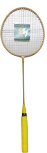 SS Trading Company Yellow Badminton Racket set Of 1 Yellow Strung ...