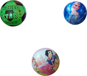 AutoVHPR Pack of 3 Very Light Weight Rubber Footballs for Small Kids ...