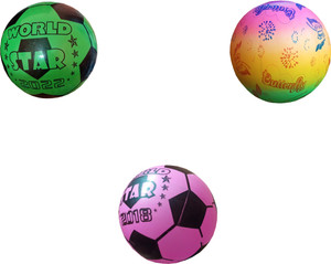 AutoVHPR Pack of 3 Very Light Weight Rubber Footballs for Small Kids ...