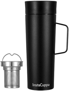 InstaCuppa Vacuum Insulated Coffee, Tea Travel Flask 470 ML 470 ml ...