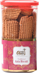 OASIS Traditional Aata Biscuit Desi Ghee (400gm) Bakery Biscuit Price ...