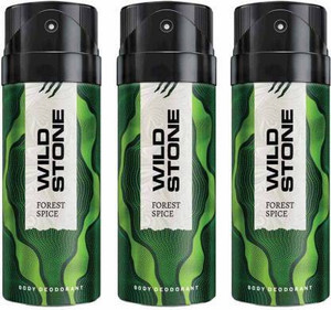 Wild Stone forest spice deodorant body spray for man (450 ml, Pack of 3 ...
