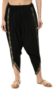 SAAKAA Embroidered Rayon Women Harem Pants - Buy SAAKAA Embroidered ...