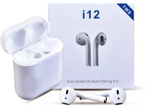 VJM Enterprises i12-TWS Touch Sensor Headphone Ear Buds Bluetooth 5.0 ...
