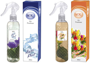 Sol Aqua, Floral Spray Aqua Float,Flower Bouquet Air Freshener - Pack ...