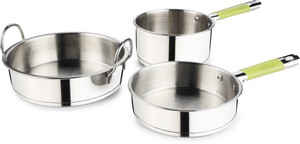 Jindal ARC Fry Pan :: Sauce pan :: Kadhai Induction Bottom Cookware Set ...