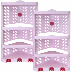 Wonder Cutlery Kitchen Rack Plastic Plastic Bathroom Corner Rack Big, 2 ...