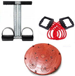 VATSMART COMBO OF DOUBLE SPRING TUMMY TRIMMER WITH CHEST EXPANDER AND ...