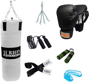 Aurion by 10Club Unfilled Heavy Punch Bag Set 4 Feet Boxing Kit - Buy ...