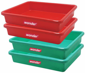 Wonder Exel 555 Tray, Set of 4, Red & Green Color, , KBS01773 Tray ...