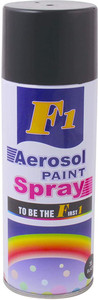 F1 Paint Aerosol Spray Paint Black 450ml - Pack of 1 Black Spray Paint ...