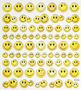 gofii crystal Stone Diamond Smiley face Self Adhesive Emoji Sticker ...