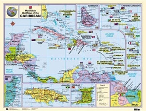 Caribbean Wall Map Paper Edition: Buy Caribbean Wall Map Paper Edition ...