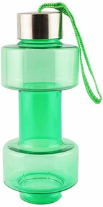 SANNO WORLD Unbreakable Plastic Dumbbell Shape Water Bottle with Steel ...