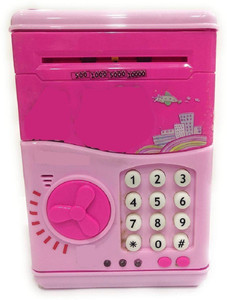 kidgenix Money Safe ATM Kids Piggy Savings Bank with Electronic Lock ...