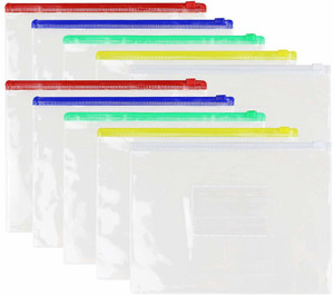 Flipkart.com | ERIKRAUZ Zip File Folders Zipper Pouch Bags, 10 Pcs ...