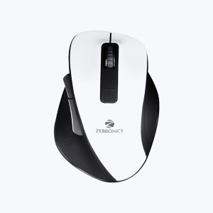ZEBRONICS ZEB ZURI WHITE Wireless Ambidextrous Optical Gaming Mouse ...