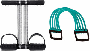 Fitnesstricks COMBO OF DOUBLE SPRING TUMMY TRIMMER WITH CHEST EXPANDER ...