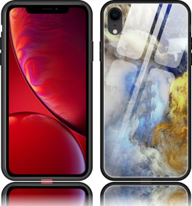 CASE CREATION Back Cover for iPhone Se2 Hard Glass Side Grip 3D Case ...