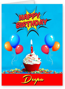 Midas Craft Happy Birthday Deepa ….10 Birthday Wish Greeting Card Price ...