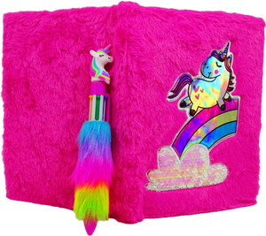 dishvy unicorn fur diary Assorted Diary ruled 100 Pages Price in India ...